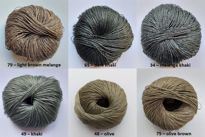 100% Linen Yarn Natural Linen Flax Yarn Eco-friendly Yarn - Etsy