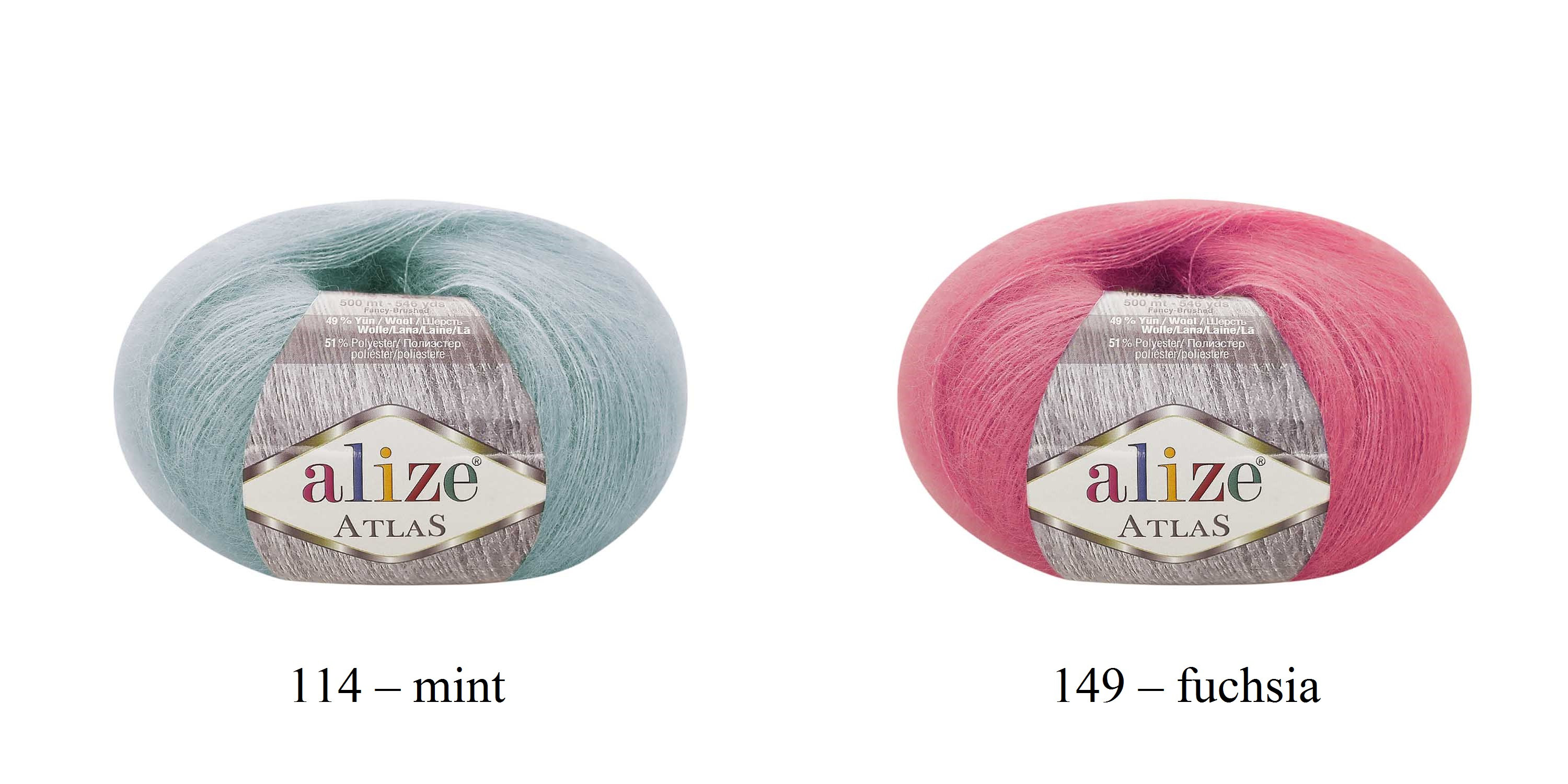 Yarn Alize Atlas 50g Yarn Wool Yarn Wool Blend Yarn Gentle - Etsy