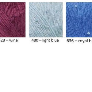 Yarn Alize Angora Gold Pullu Payette Yarn Sequins Yarn Payette Sequin ...