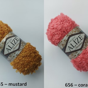 Yarn Alize Astrakhan Yarn Boucle Yarn Ratine Yarn Pongee Yarn Ratte ...