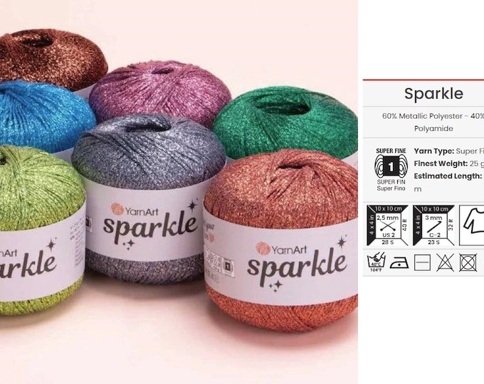 Gold Metallic Yarn Gold Metallized Yarn 100g Glitter Yarn Lurex Yarn ...
