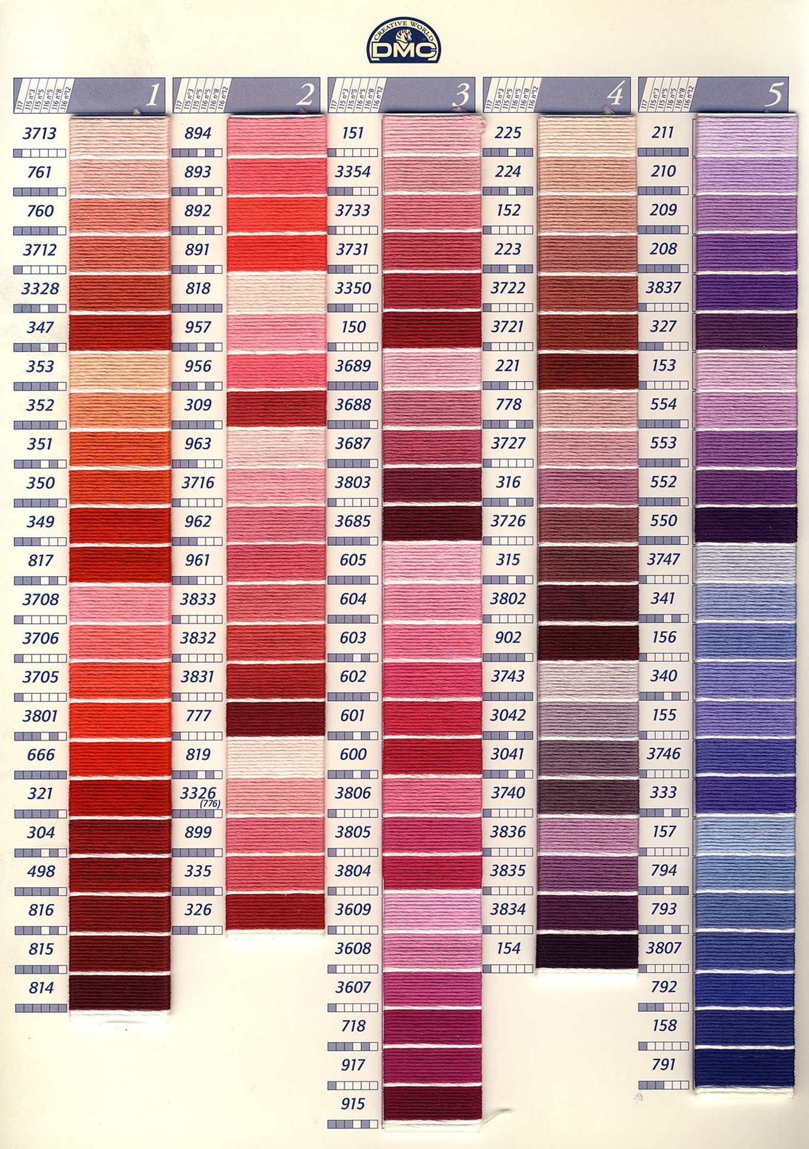 DMC Cotton Embroidery Floss 100% Cotton Embroidery Thread Embroidery ...