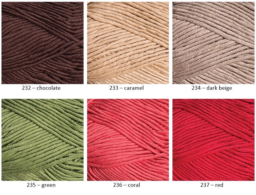 Yarn Yarnart Creative 100% Cotton Yarn Hypoallergenic Yarn Big - Etsy