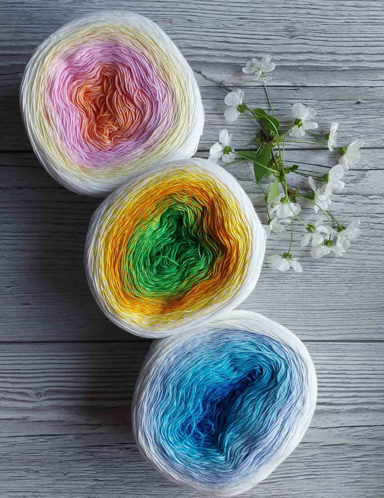 Gradient Yarn Yarnart Rosegarden 250g 1000m Grade Yarn - Etsy