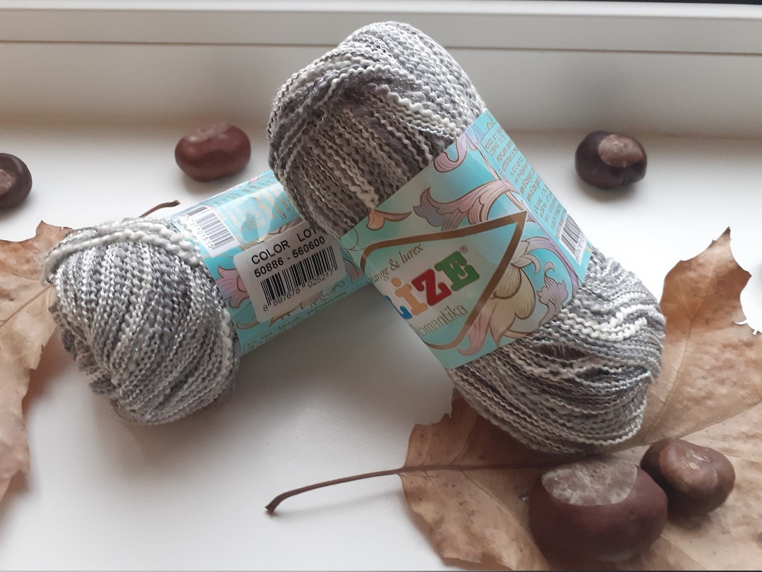 Yarn Alize Romantika 50886 Yarn 2x50g Flamme Yarn Mixed Yarn Fancy Yarn ...