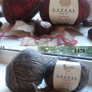 Yarn Gazzal Tango Yarn Gazzal Rock 'n' Roll Yarn Brocade Yarn Metallic ...