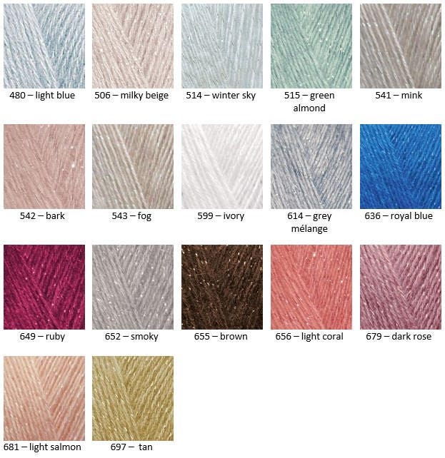 Yarn Alize Angora Gold Simli Metallic Yarn Mohair Yarn Acrylic Yarn ...