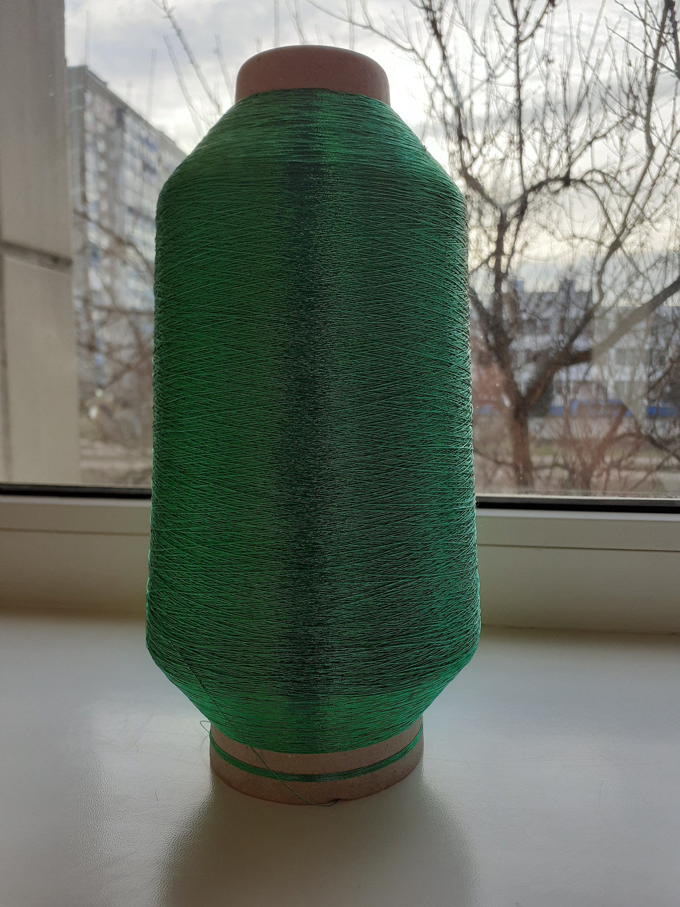 Green Metallic Yarn 500g Green Metallized Yarn Glitter Yarn | Etsy