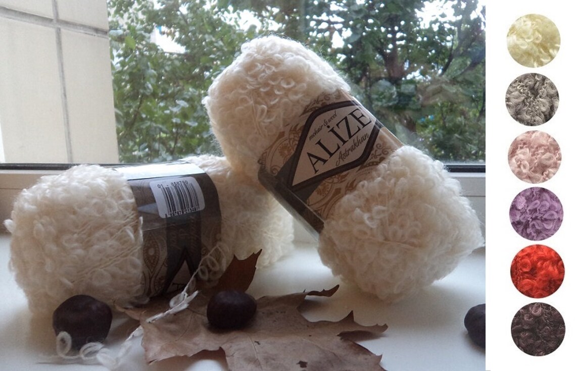 Yarn Alize Astrakhan Yarn Boucle Yarn Ratine Yarn Pongee Yarn Ratte ...