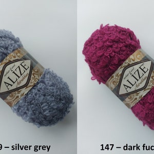 Yarn Alize Astrakhan Yarn Boucle Yarn Ratine Yarn Pongee Yarn Ratte ...