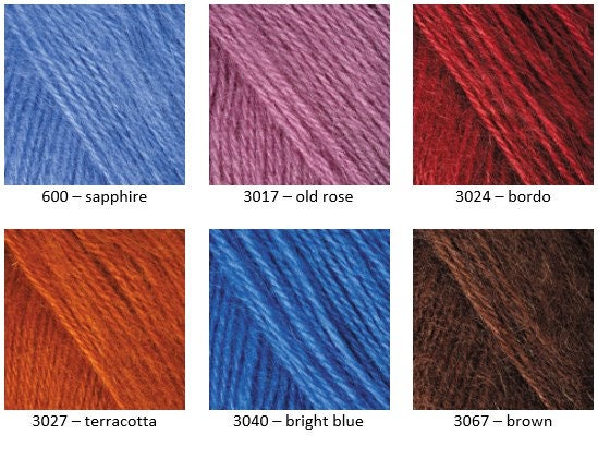 Yarn Yarnart Angora De Luxe Mohair Yarn Angora Yarn Wool Blend - Etsy