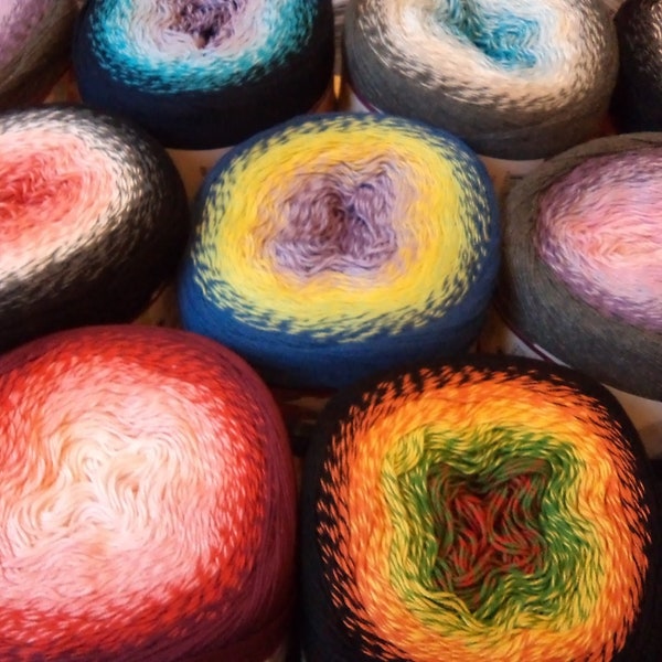 Gradient Yarn Cakes - Etsy