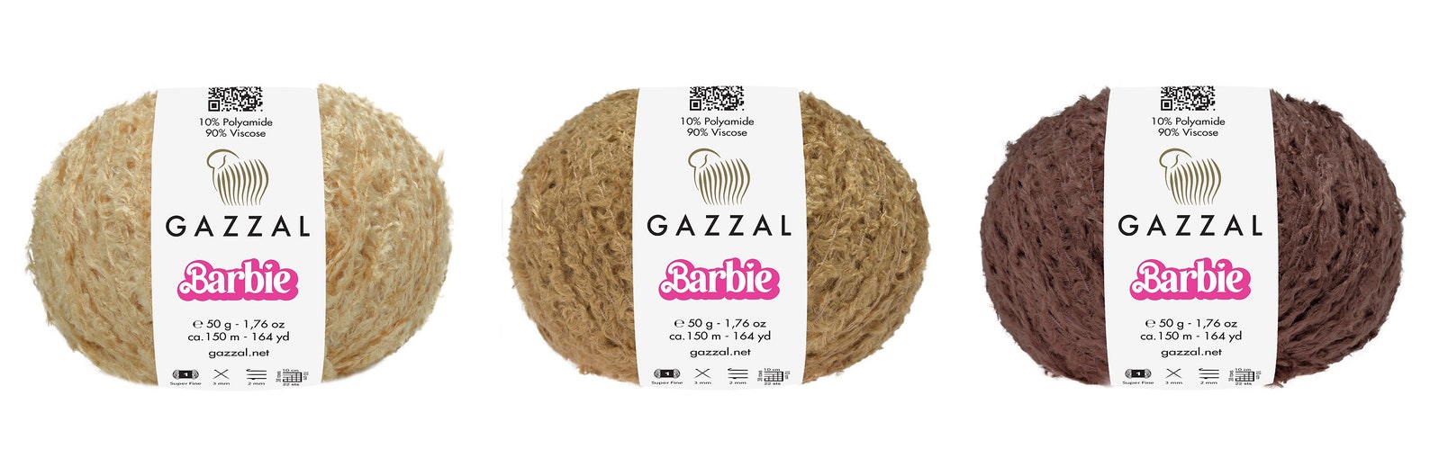 Yarn Gazzal Barbie Yarn Fur Yarn Skin Yarn Hairy Yarn Eyelash Yarn ...