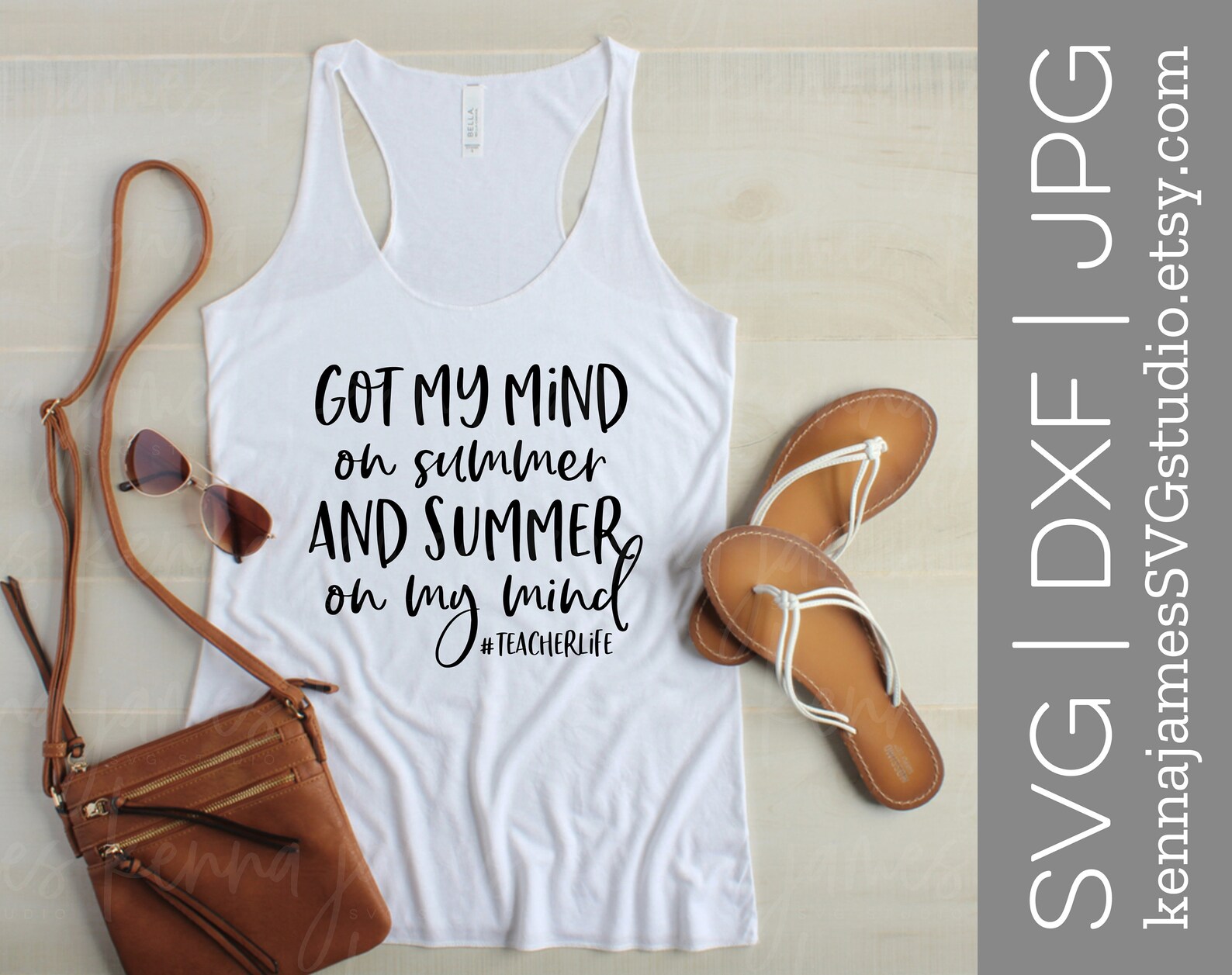 Got My Mind on Summer and Summer on My Mind Svg Teacher Svg - Etsy