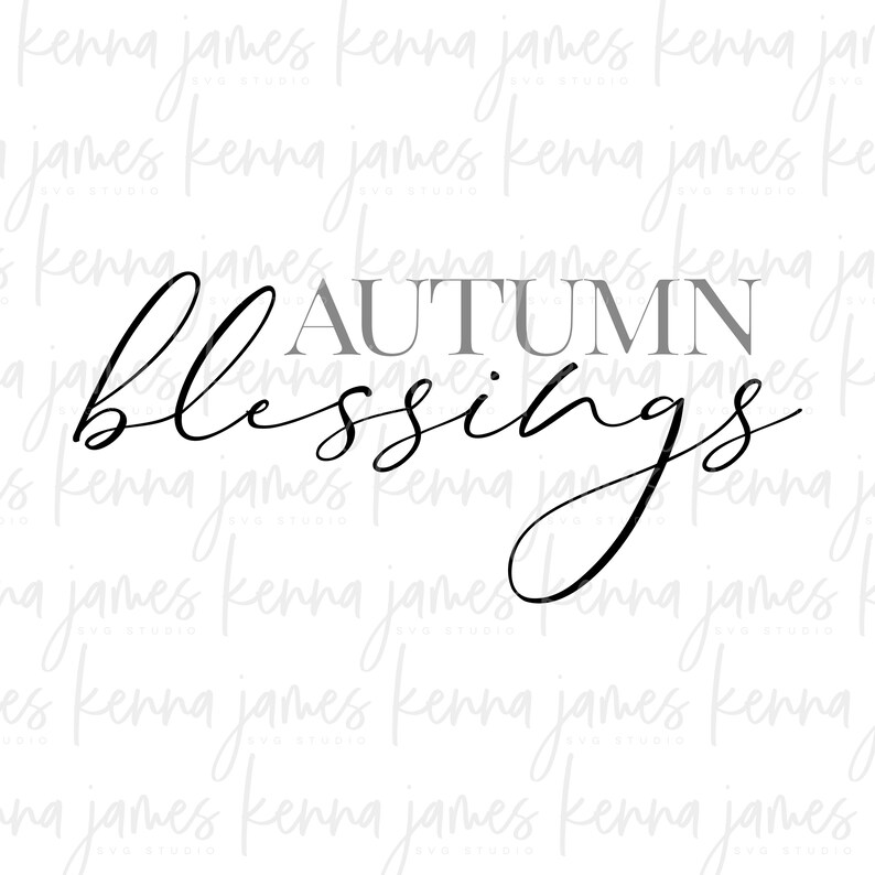 Autumn Blessings Svg Autumn Svg Fall Svg Thanksgiving - Etsy