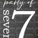 Party of Svg Party of 7 Svg Party of Seven Svg Family Number Sign Svg ...