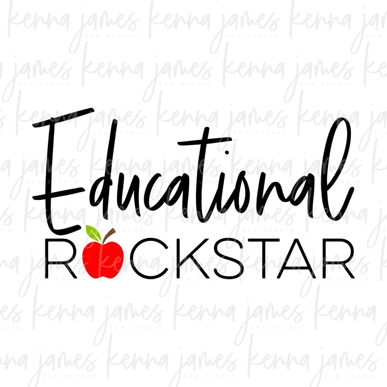 Educational Rockstar Svg Teacher Svg Educator Svg | Etsy