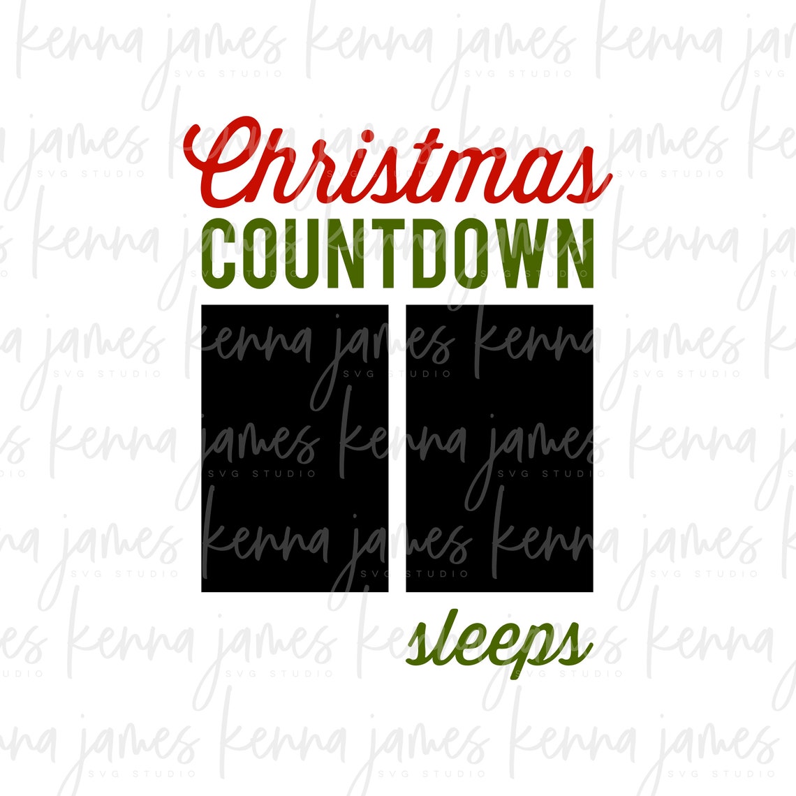 Christmas Countdown Svg Christmas Svg Countdown Svg | Etsy