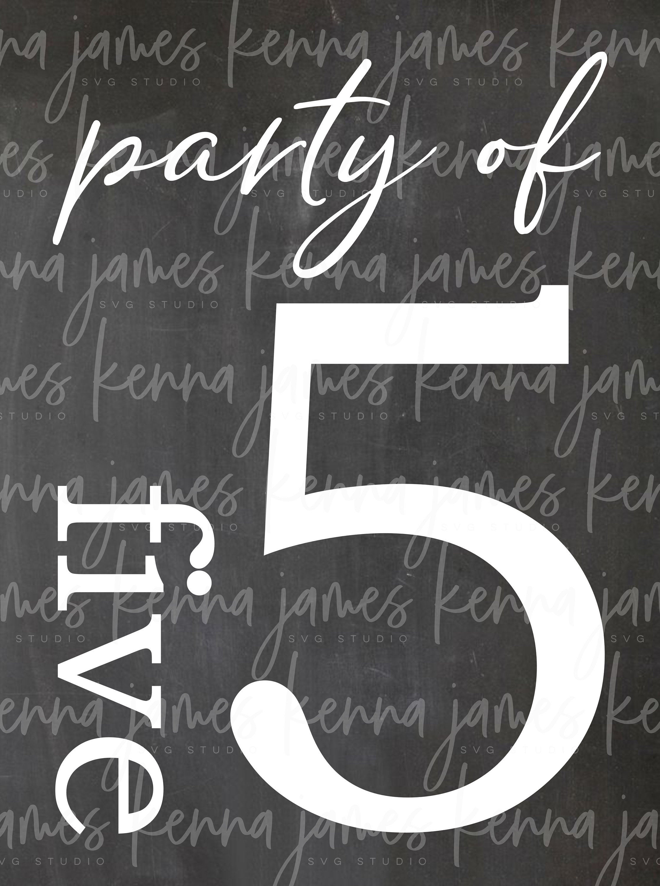 Party of Svg Party of 5 Svg Party of Five Svg Family - Etsy