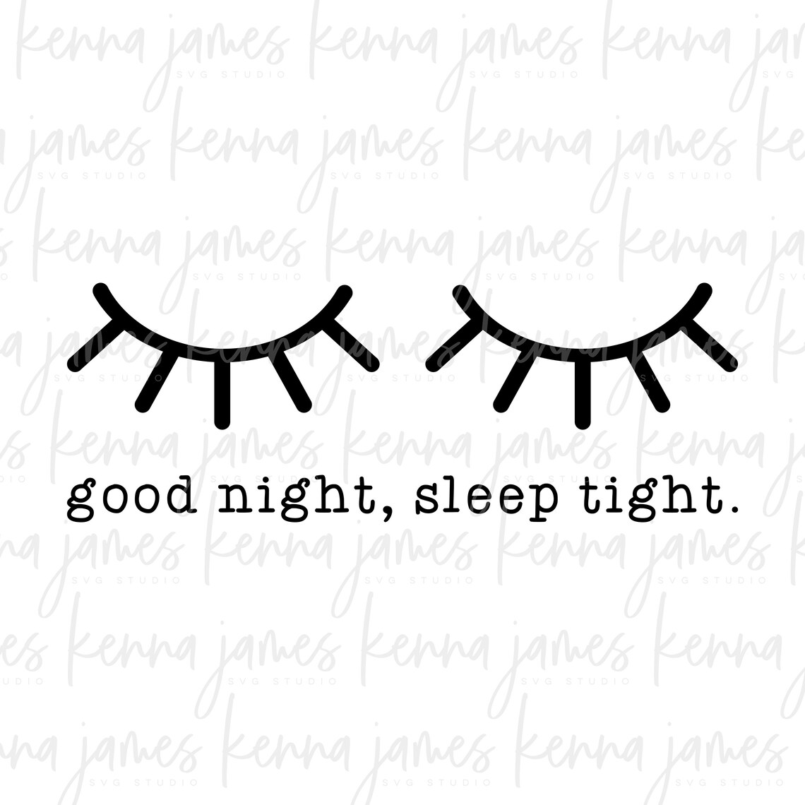 Good Night Sleep Tight Svg Baby Boy Svg Baby Girl Svg | Etsy