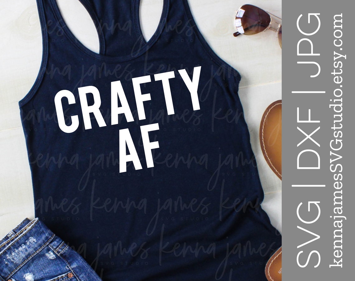Crafty AF Svg Crafty Svg Craft Svg Crafts Svg Crafter | Etsy