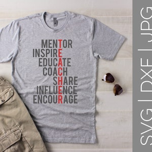 Teacher Svg Mentor Svg Inspire Svg Educate Svg Coach Svg Share Svg ...