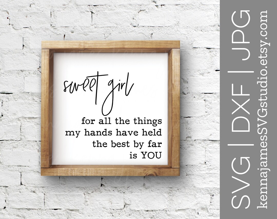 Sweet Girl Svg | Baby Girl Svg | Toddler Girl Svg | New Baby Svg ...