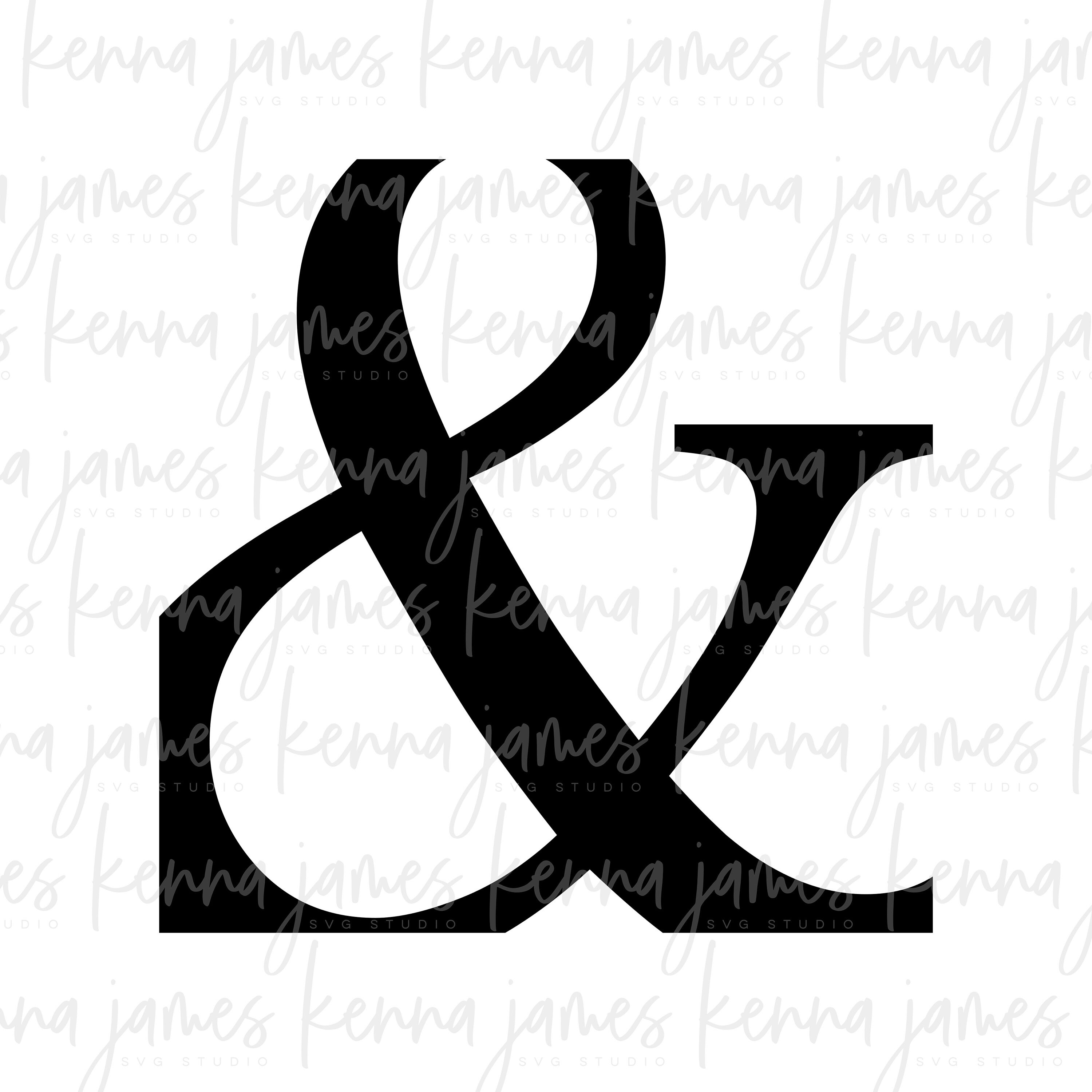 Ampersand Svg & Svg and Svg Oversize Ampersand Svg - Etsy