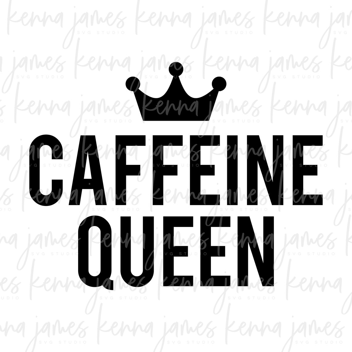 Caffeine Queen Svg Caffeine Svg Queen Svg Coffee Svg - Etsy Hong Kong