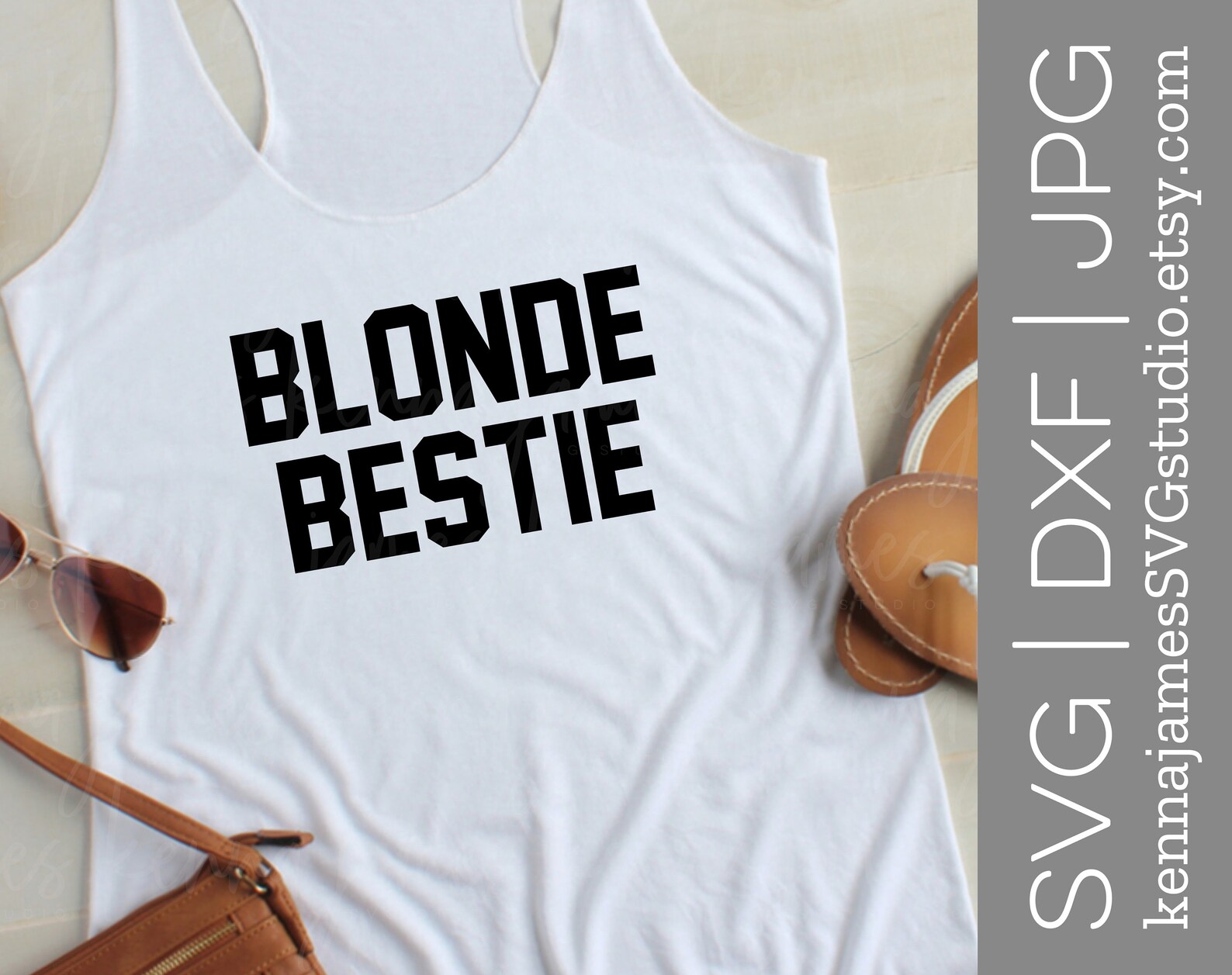 Set of 2 Blonde Bestie svg Brunette Bestie svg Blonde | Etsy