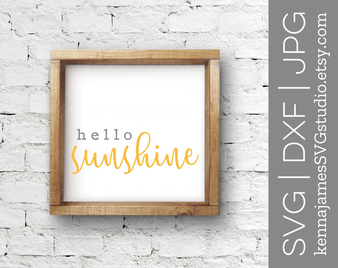 Hello Sunshine Svg Hello Svg Sunshine Svg Sun Svg Baby | Etsy