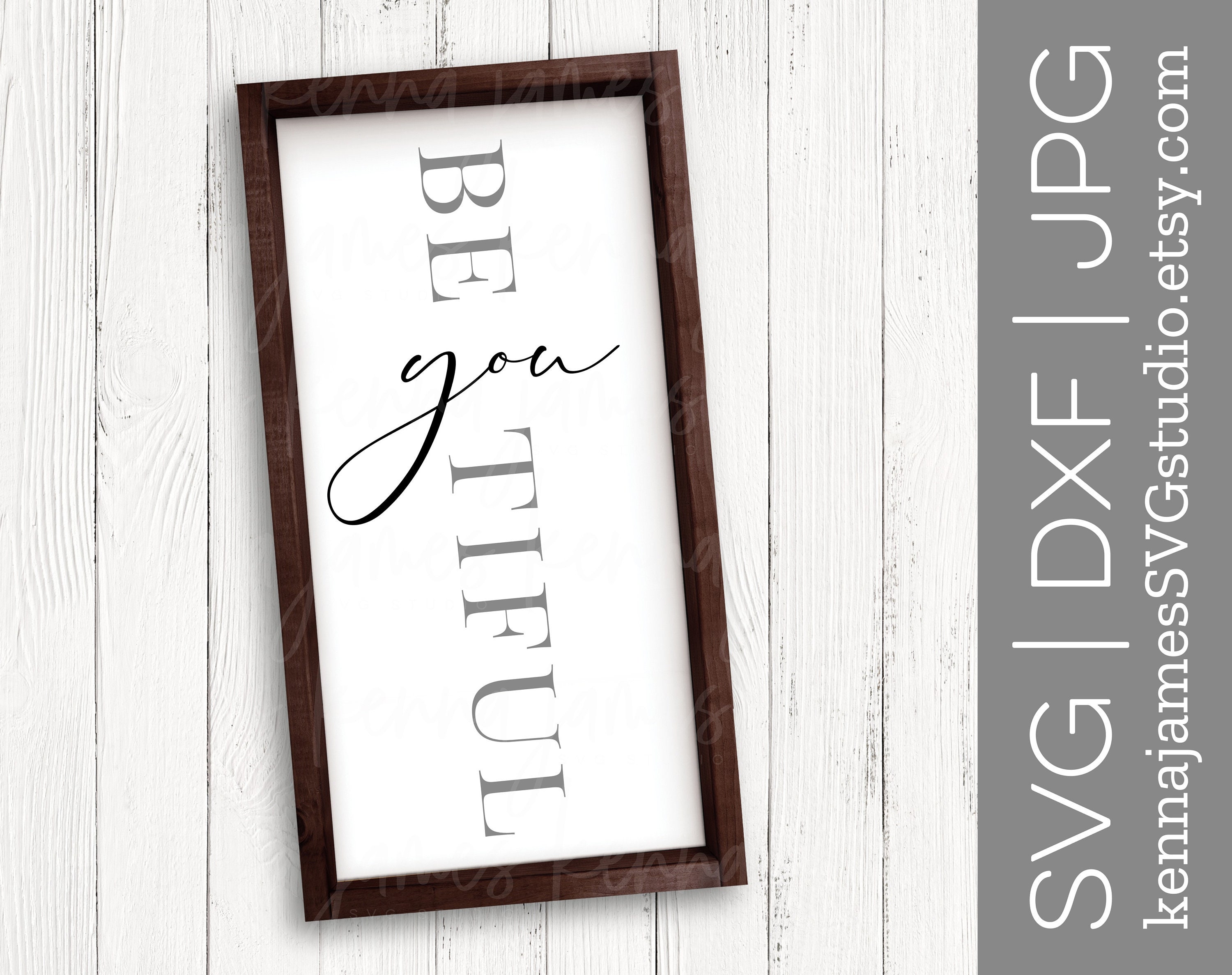 Be YOU Tiful Svg Beautiful Svg You Are Enough Svg | Etsy