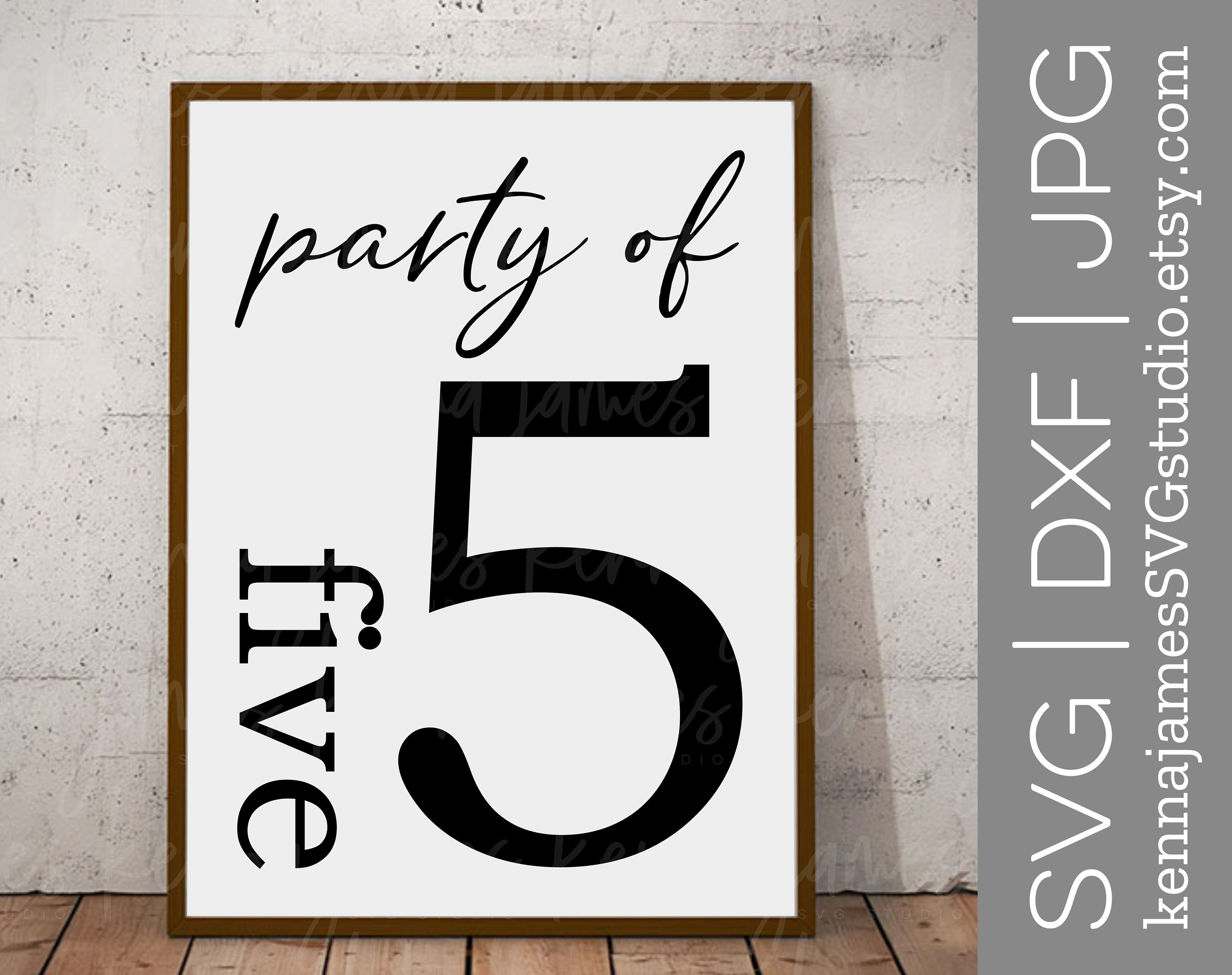 Party of Svg Party of 5 Svg Party of Five Svg Family - Etsy