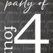 Party of Svg | Party of 4 Svg | Party of Four Svg | Family Number Sign ...