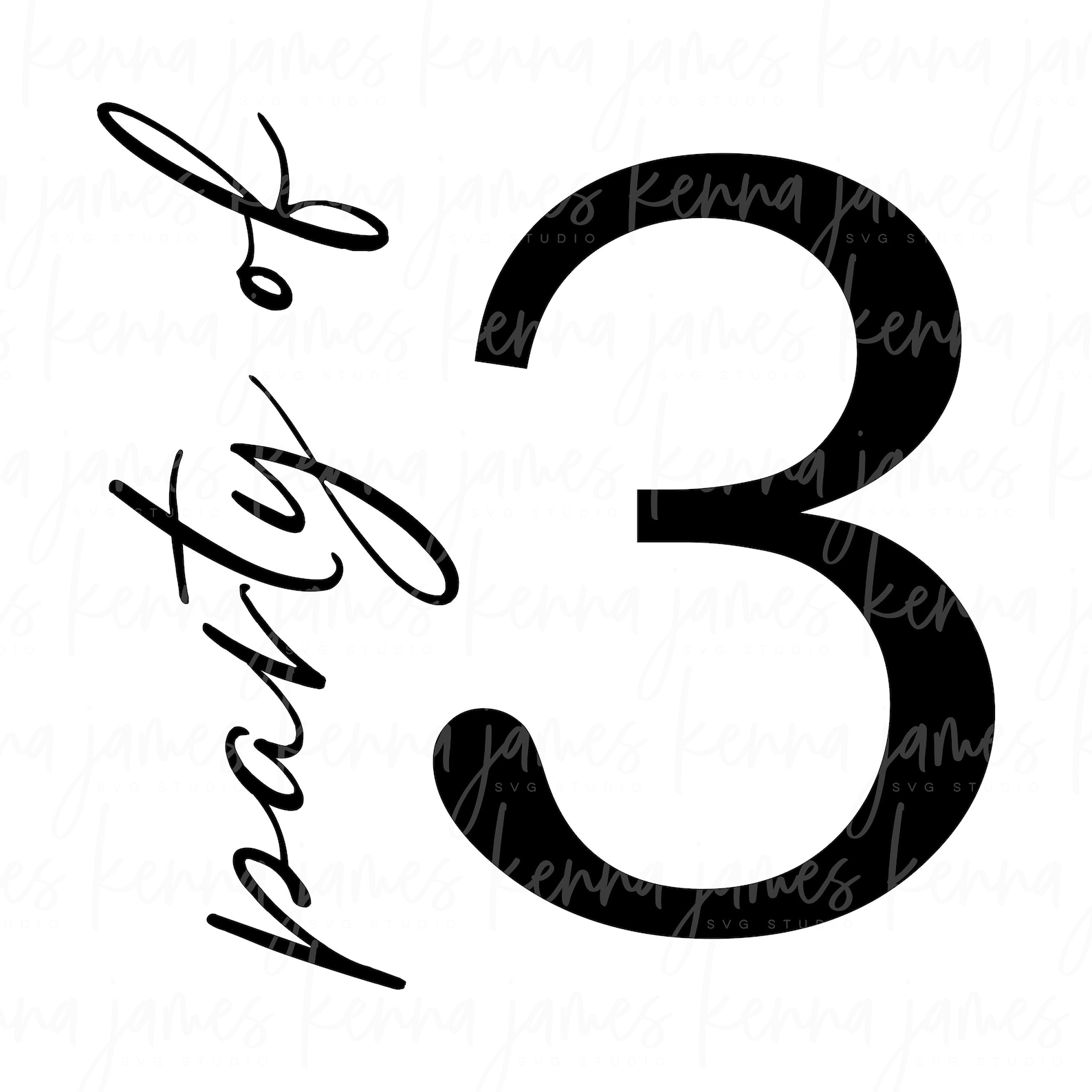 Party of Svg Party of 3 Svg Party of Three Svg Family | Etsy