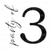 Party of Svg | Party of 3 Svg | Party of Three Svg | Family Number Sign ...
