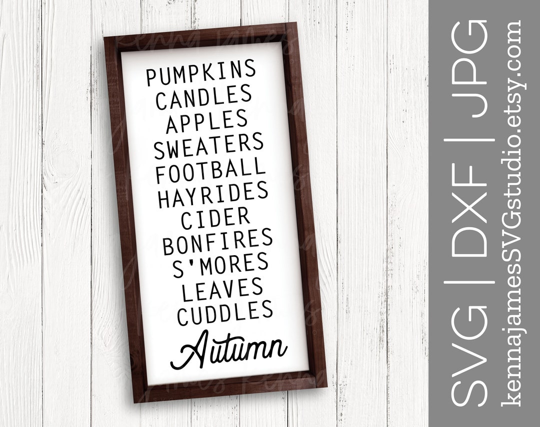 Autumn Svg | Fall Svg | Autumn Things Svg | Fall Things Svg | Autumn ...