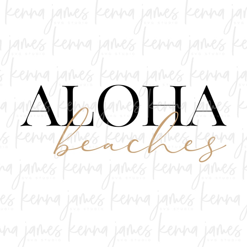 Aloha Beaches svg Aloha svg Hawaii svg Hawaiian svg | Etsy