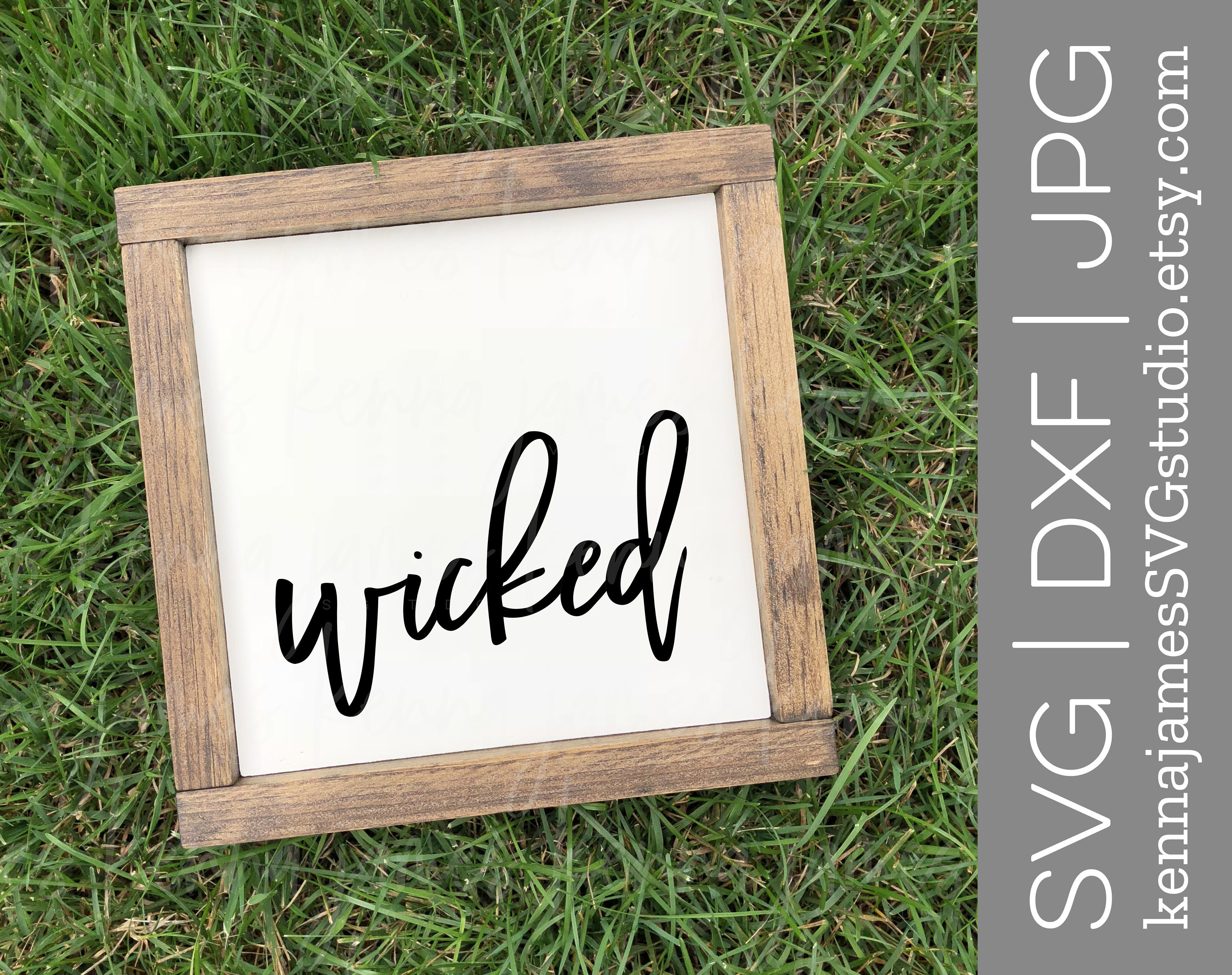 Set of 3 Halloween Svg BOO Svg Spooky Svg Wicked Svg | Etsy