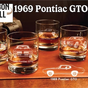 1969 Pontiac GTO Engraved Glassware, Car Guy Gift, Father's Day Gift ...