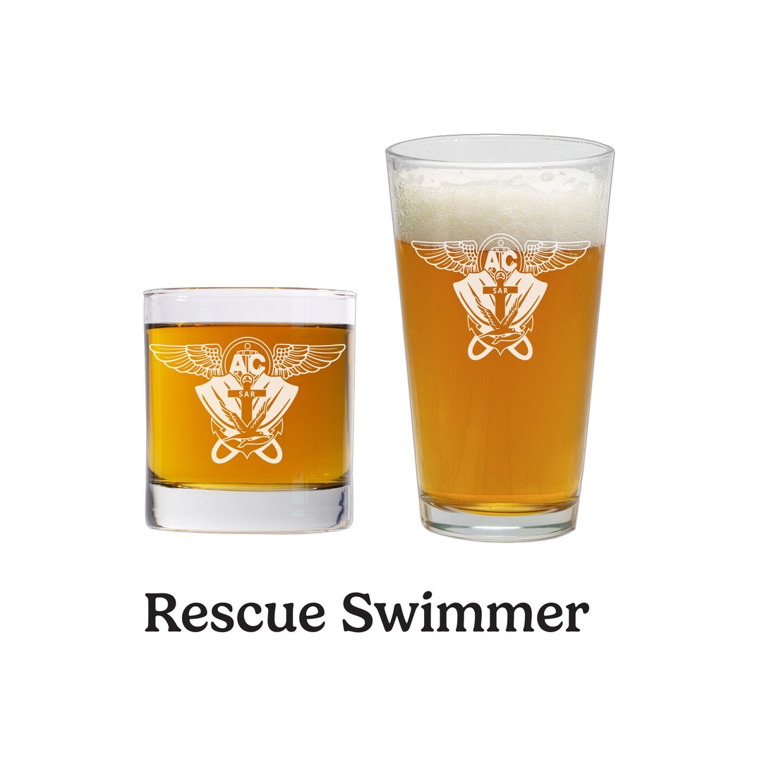 Gift for Navy Rescue Swimmer, Navy Themed Glasses, US Navy Gift, Search ...