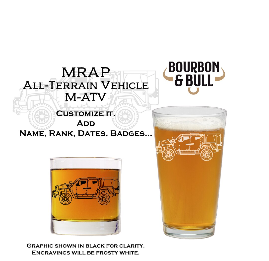 MRAP - Joint Light All Terrain Verhicle Whiskey or Beer Glass Set ...