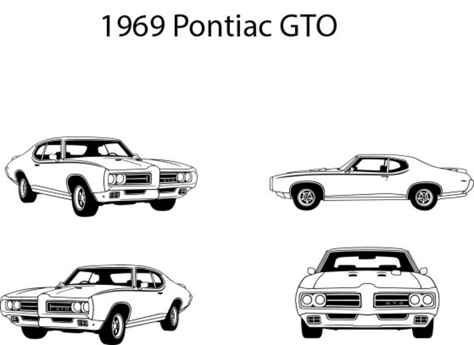 1969 Pontiac GTO Muscle Car Engraved Glassware Muscle Car - Etsy