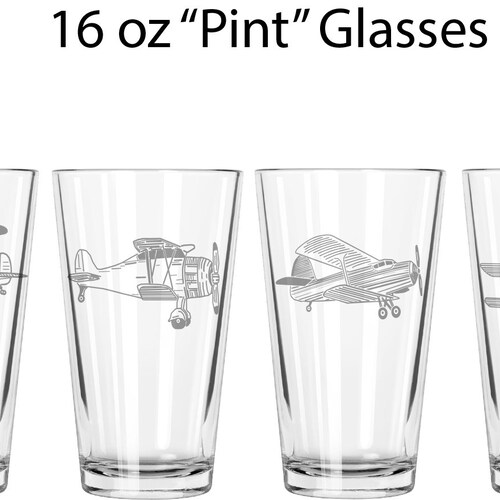 Whimsical Aviation Whiskey Glasses Airplane Glass Gift for - Etsy