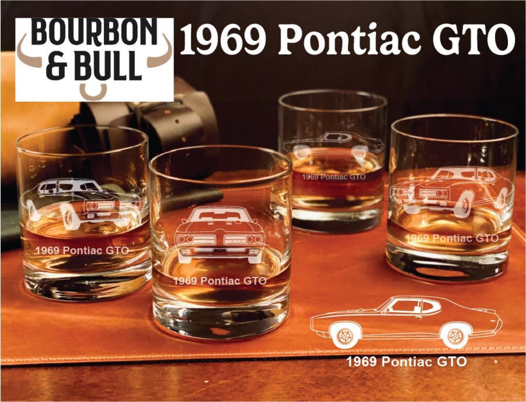 1969 Pontiac GTO Engraved Glassware, Car Guy Gift, Father's Day Gift ...