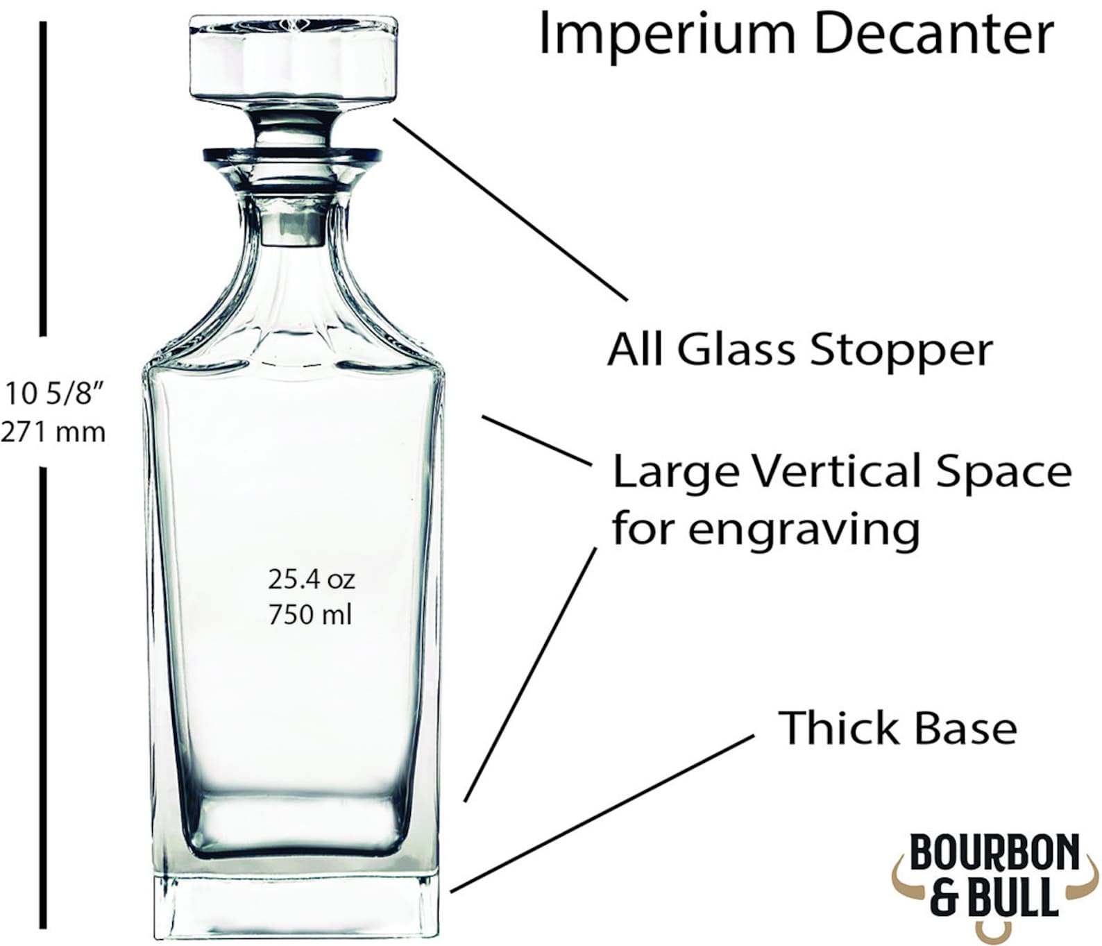 Infinity Whiskey Decanter, Blended Bourbon Decanter, Whiskey Gift ...