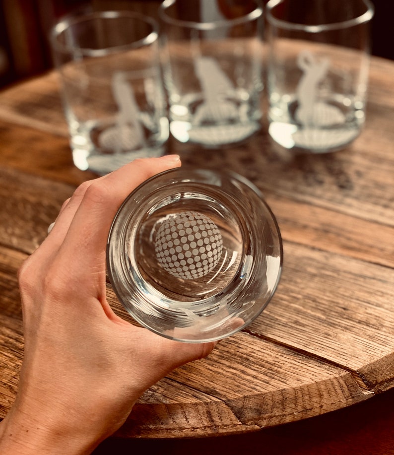 Golf Whiskey Glasses Bourbon T For Golfer T For Dad Etsy