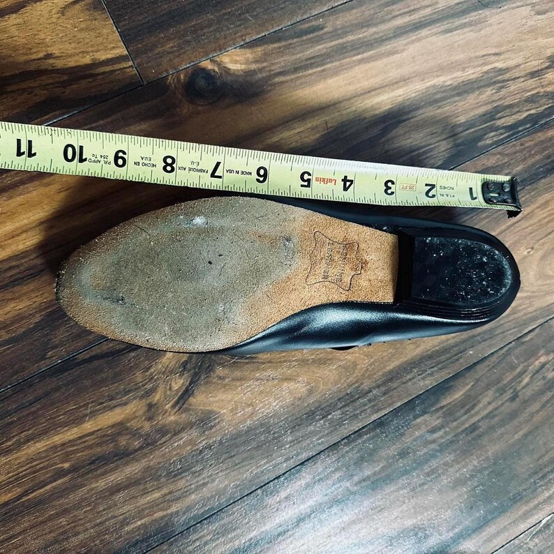 Vintage 90s Soft Black Leather Mary Jane Ballet Flats - Etsy