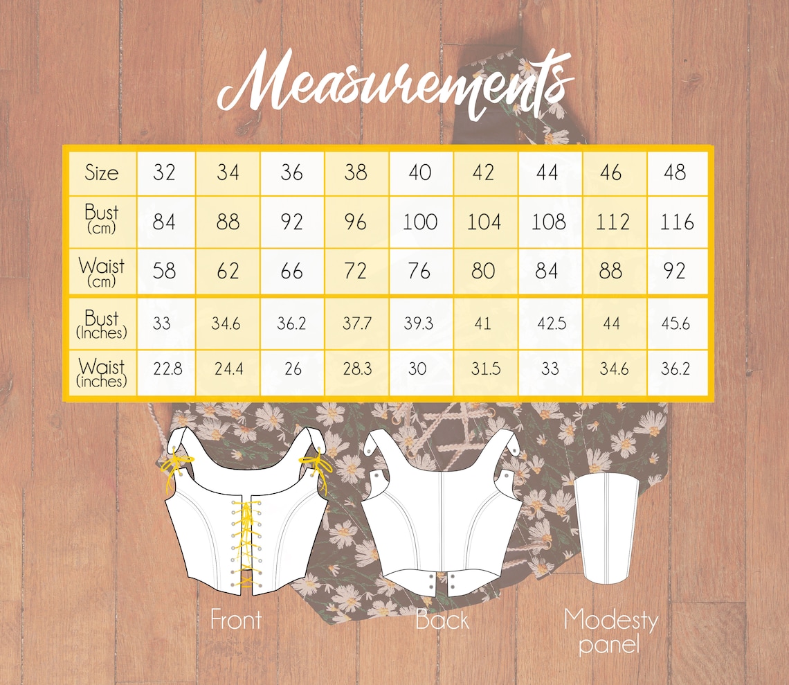 DIGITAL Sewing Stays Pattern Cottagecore Renaissance Boned - Etsy