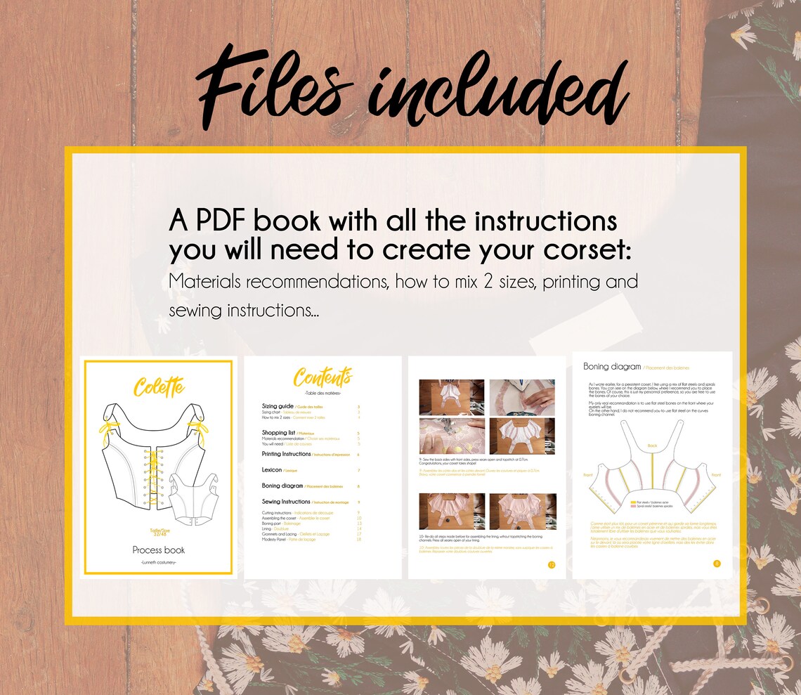 DIGITAL Sewing Stays Pattern Cottagecore Renaissance Boned - Etsy